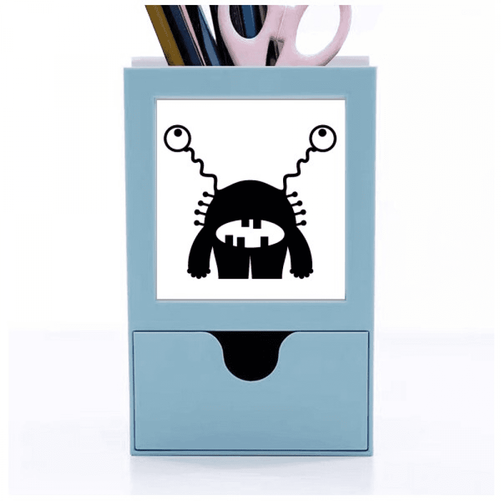 Universe And Alien Alien Sketch Desk Supplies Organizer Pen Holder Card ...