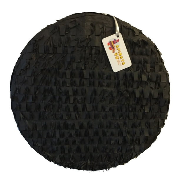 APINATA4U 16" Round Blank Pinata Black Color Great to Create Your Own ...