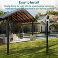 Heavy Duty Metal Fence Posts - 10 Pack U-Channel Steel Garden Stakes ...