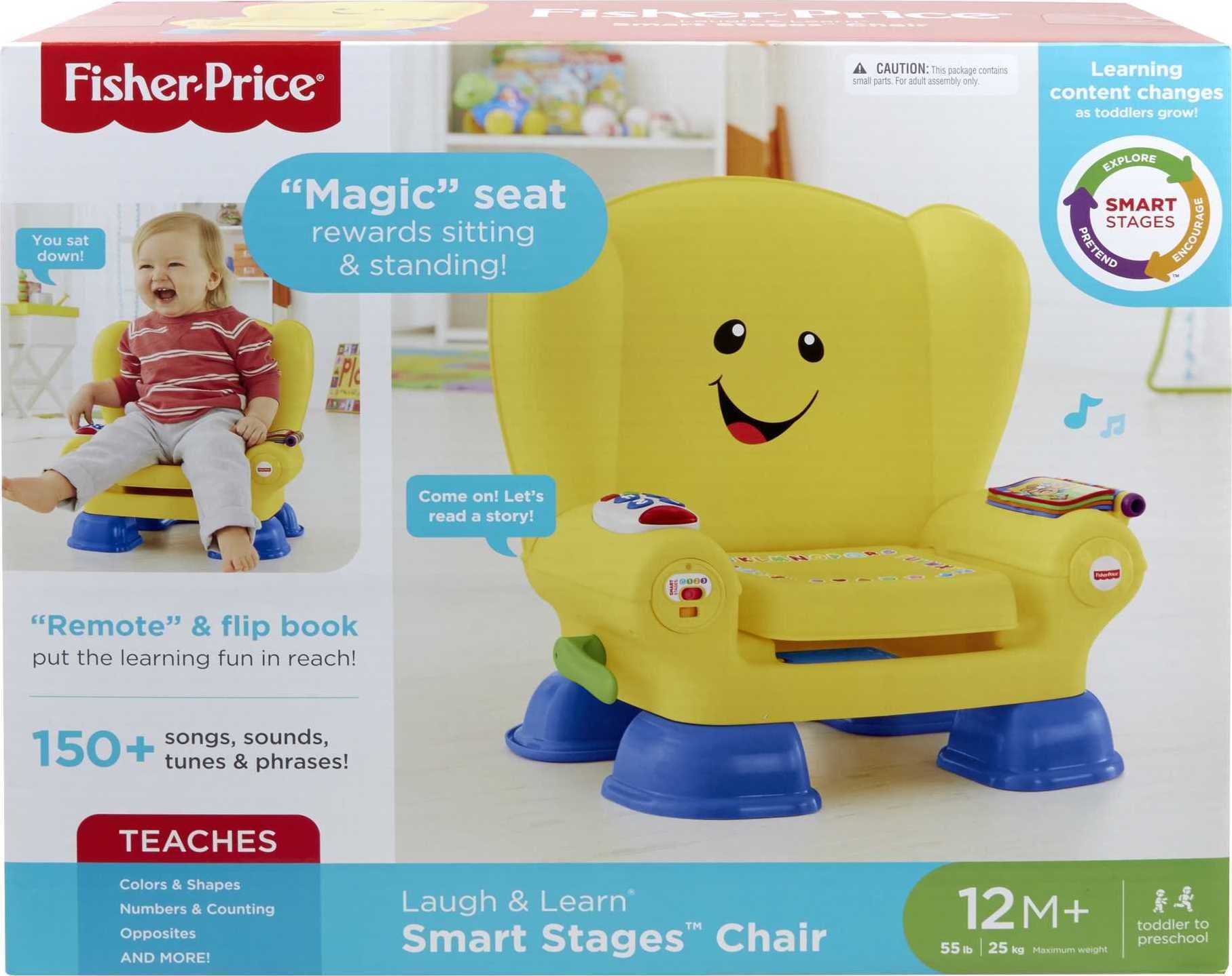 Fisher-Price Laugh Learn Smart Stages Chair Electronic Learning Toy For ...
