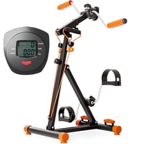 Costway Gym Cycle: Folding Pedal Exerciser for Full Body Rehab, Cardio ...