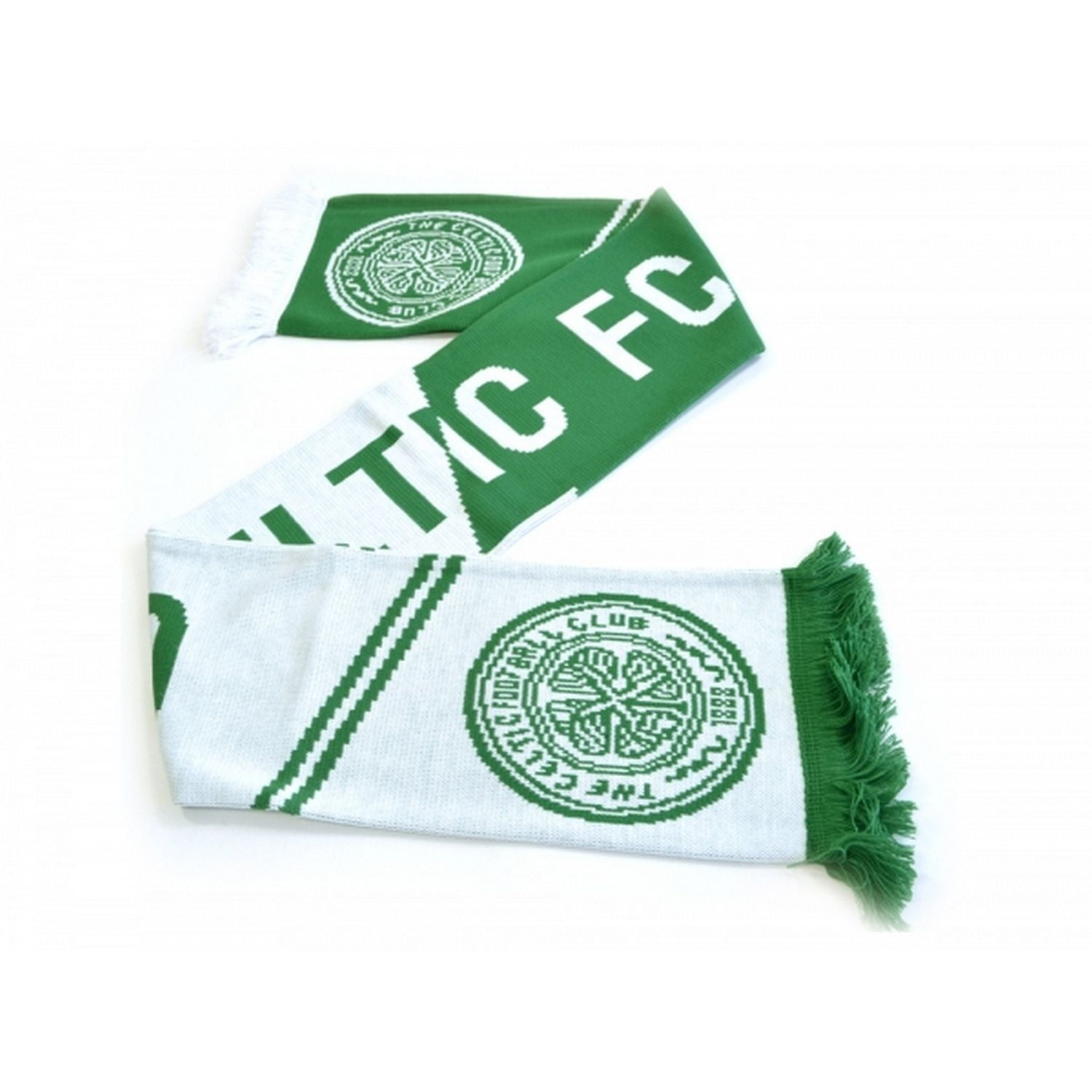 Click here for Celtic Fc Official Vertigo Jacquard Scarf One Size prices