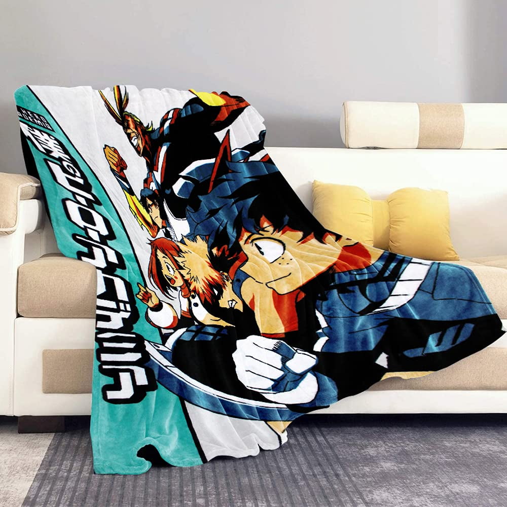Manta de felpa JUST FUNKY My Hero Academia MHA, azul claro, 114 x 152 ...