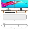 Aothia Wooden Monitor Stand, Riser Supports Laptop, Computer, TV ...