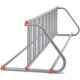 111"L Double Sided Grid Bike Rack, 18-Bike Capacity, Powder Coated ...