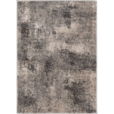 Mainstays Abstract Shag Indoor Area Rug, Neutral, 5'x7' - Walmart.com