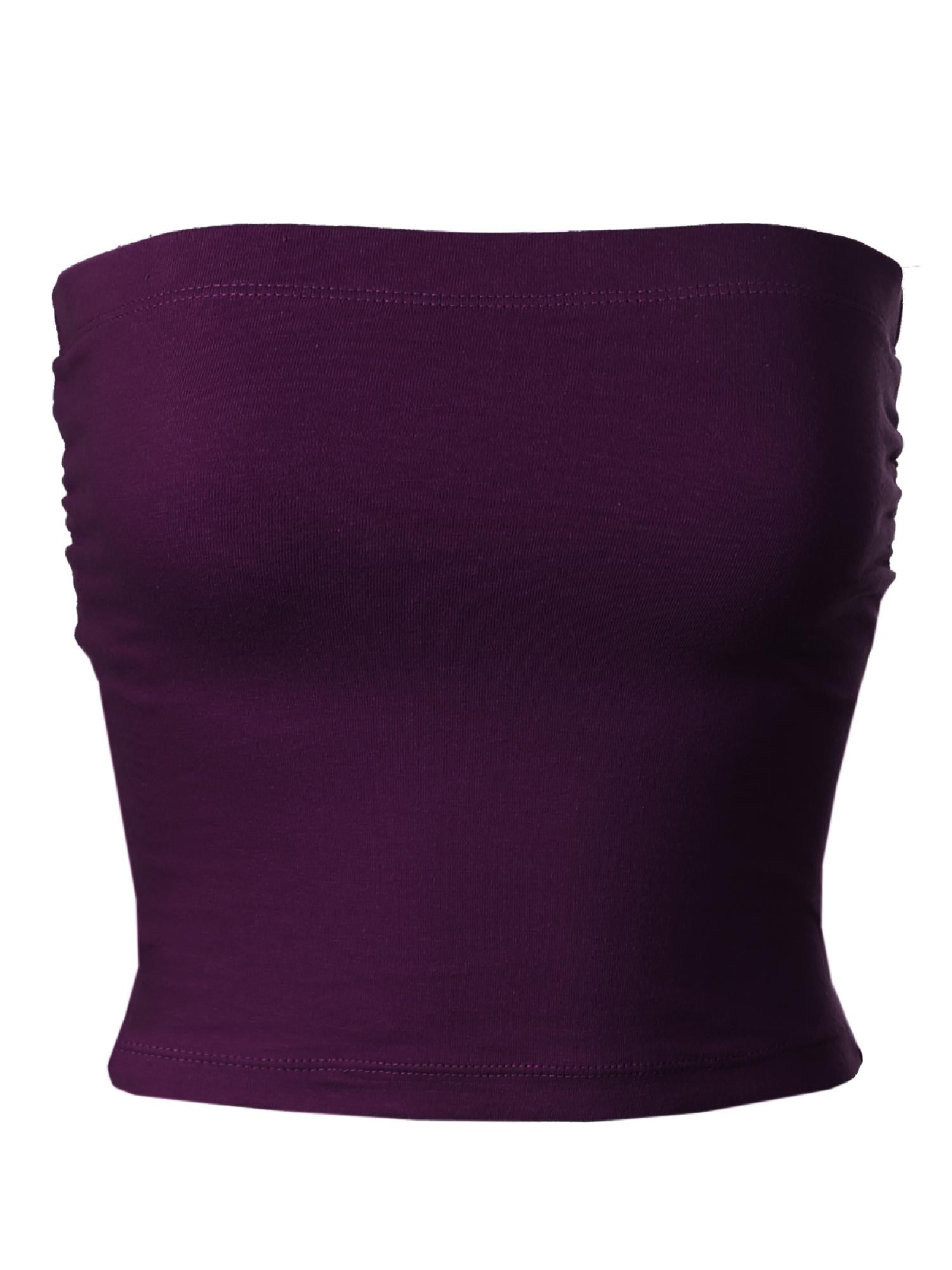 Made by Olivia Women's Solid Casual Summer Side Shirring Scrunched ...