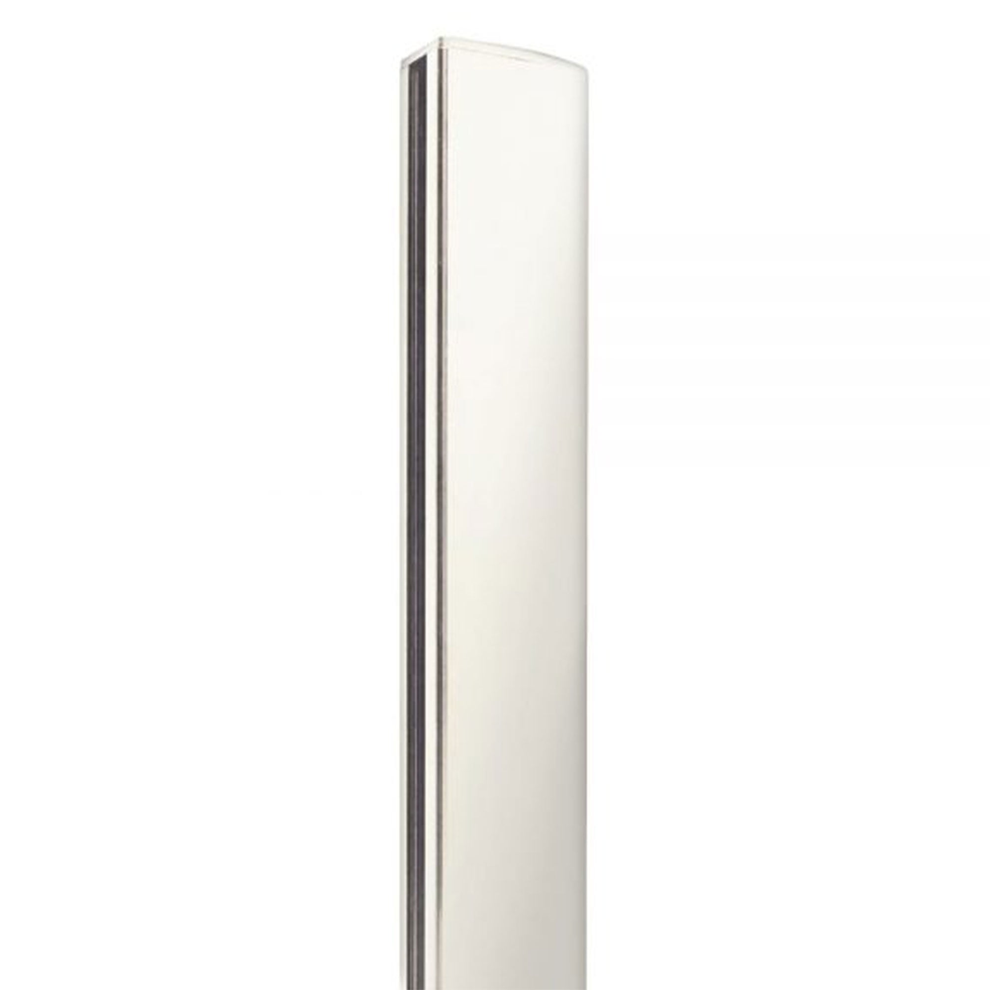 Stratco Quick Screen 95 Inch 2 Way Aluminum Fence Post, White (2 Pack ...