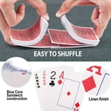 LotFancy Plastic Coated Playing Cards, Jumbo Index, 12 Decks (6 Black 6 ...