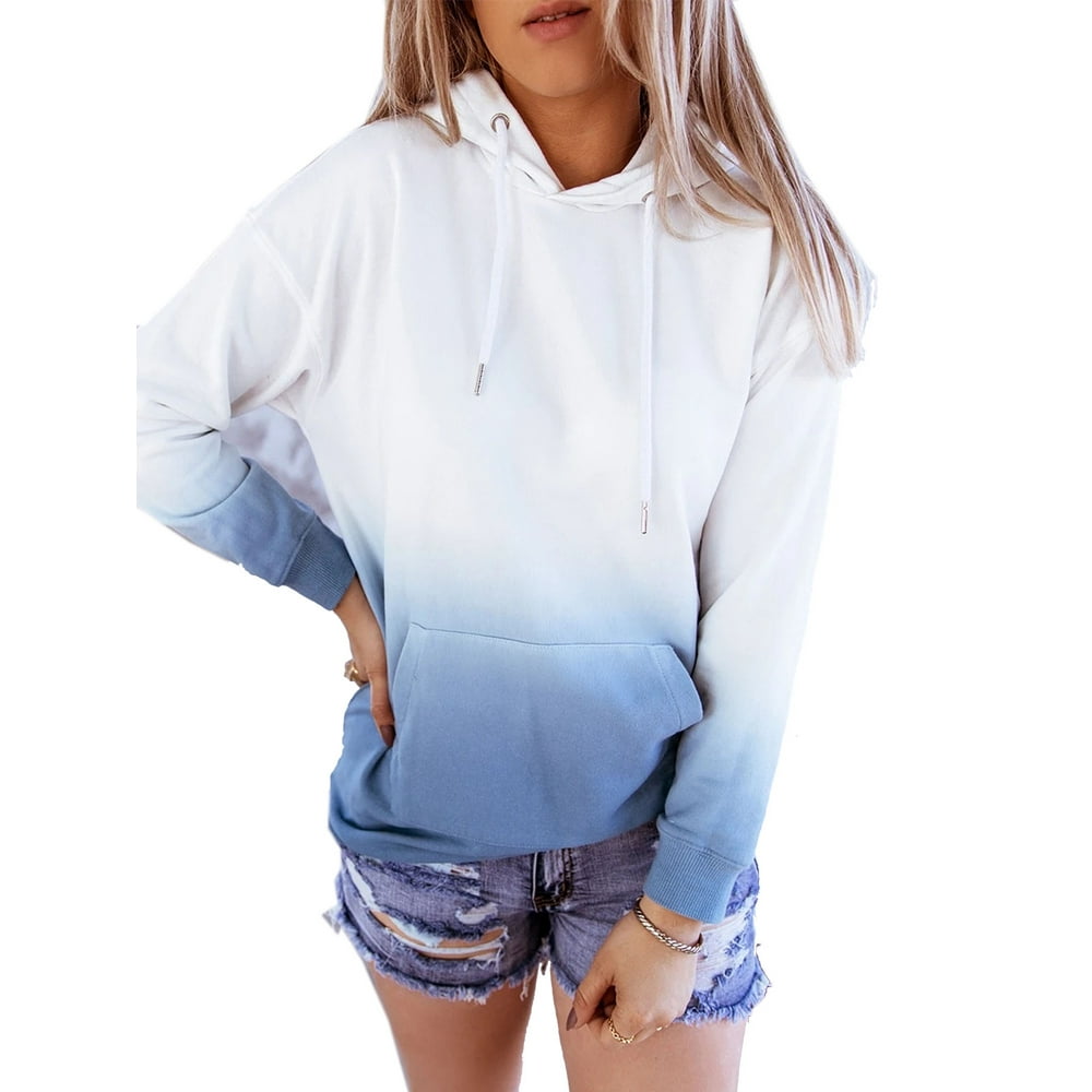 Ukap Ladies S Xxxl Womens Lightweight Tie Dye Hoodie Sweatshirts