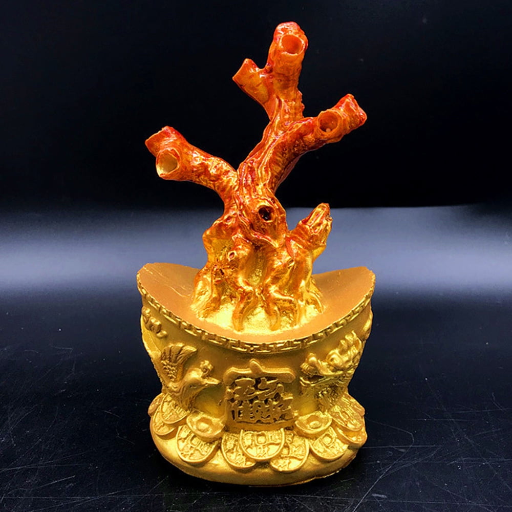Fortune Tree Statue Ornaments Creative Craft Tabletop Statue Suitable ...