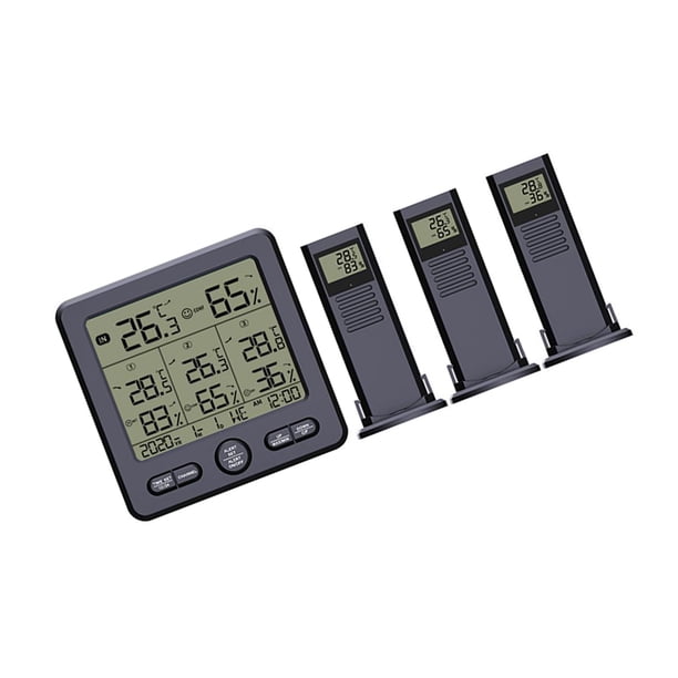 Transemion Weather Station Indoor Outdoor Wireless Digital Hygrometer ...