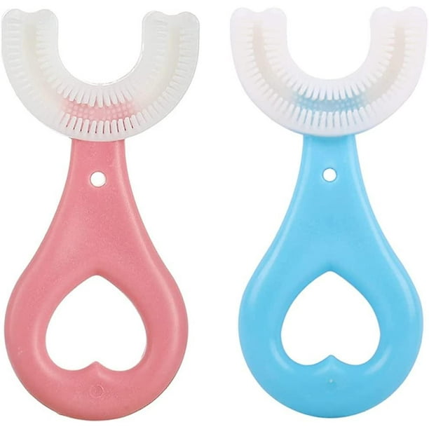 Kids U-shaped Whole Mouth Teeth Brush, Silicone Bristles Massage Gums ...