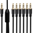 3.5mm Cable Male to Male Splitter for Electric Guitar Mixing Console ...