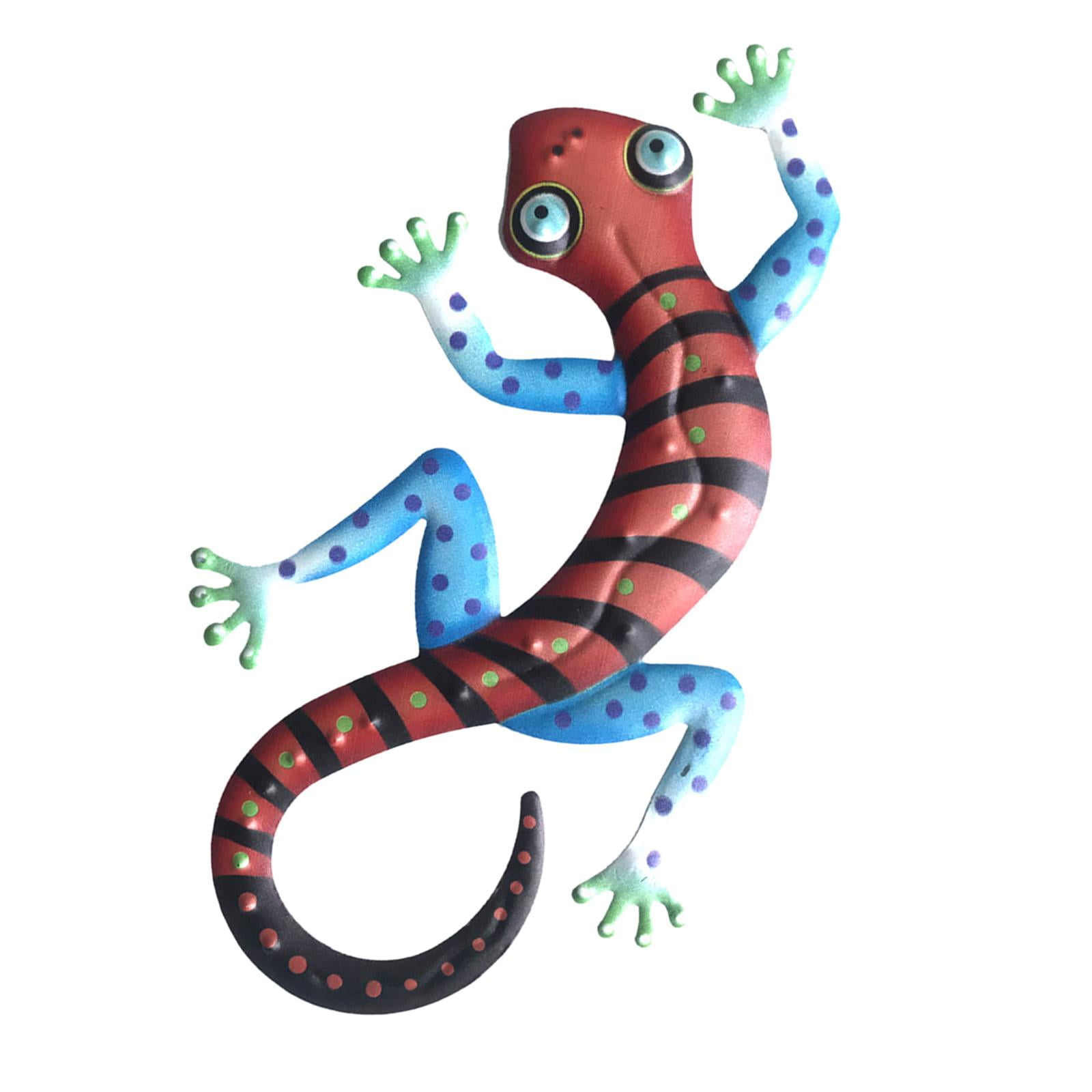 Metal Gecko Sculpture Figurine , Figure for Wall Display, for Outdoor ...