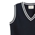 Boys Girls Knitted Cotton Vest V Neck Sleeveless Lightweight Sweater ...