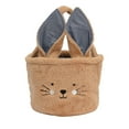 Easter Bunny Basket Plush White Tote Bag Cute Rabbit Design ...