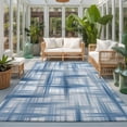 Blue Weave Mesh Large Area Rugs 8x10ft Modern Minimalist Abstract ...