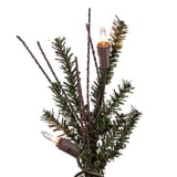 Vickerman 18" Vienna Twig Artificial Christmas Tree with 20 Clear ...