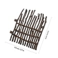 Luxshiny 40Pcs Fencing Panel Accessories Coffee PVC Farm Fence Props ...