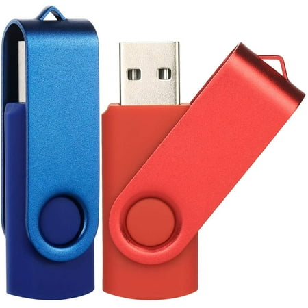 HISRFO 8GB Pack of 2 Swivel Flash Drives USB 2.0 Flash Drive Swivel ...