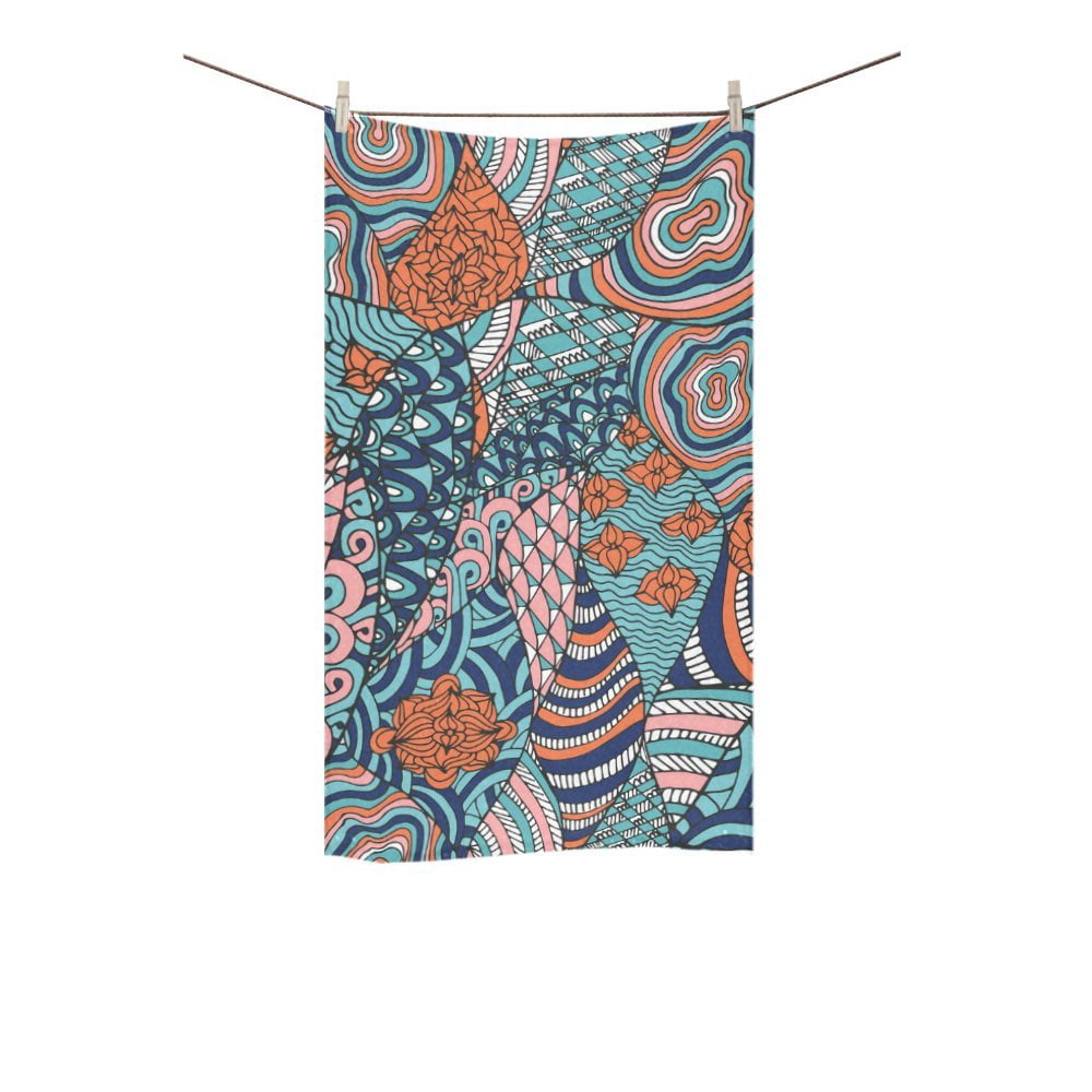 MKHERT Psychedelic Art Bath Towel Shower Towel Wash Cloth Face Towels ...
