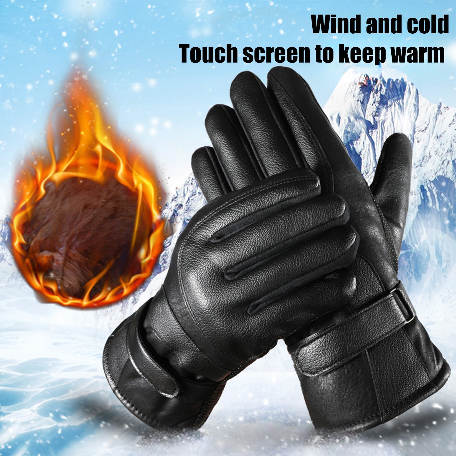 Click here for Uklsqma Mens Winter Motorcycle Gloves Touchscreen... prices