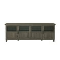 Walker Edison Farmhouse 4 Door TV Stand for TVs Up to 80", Slate Grey ...