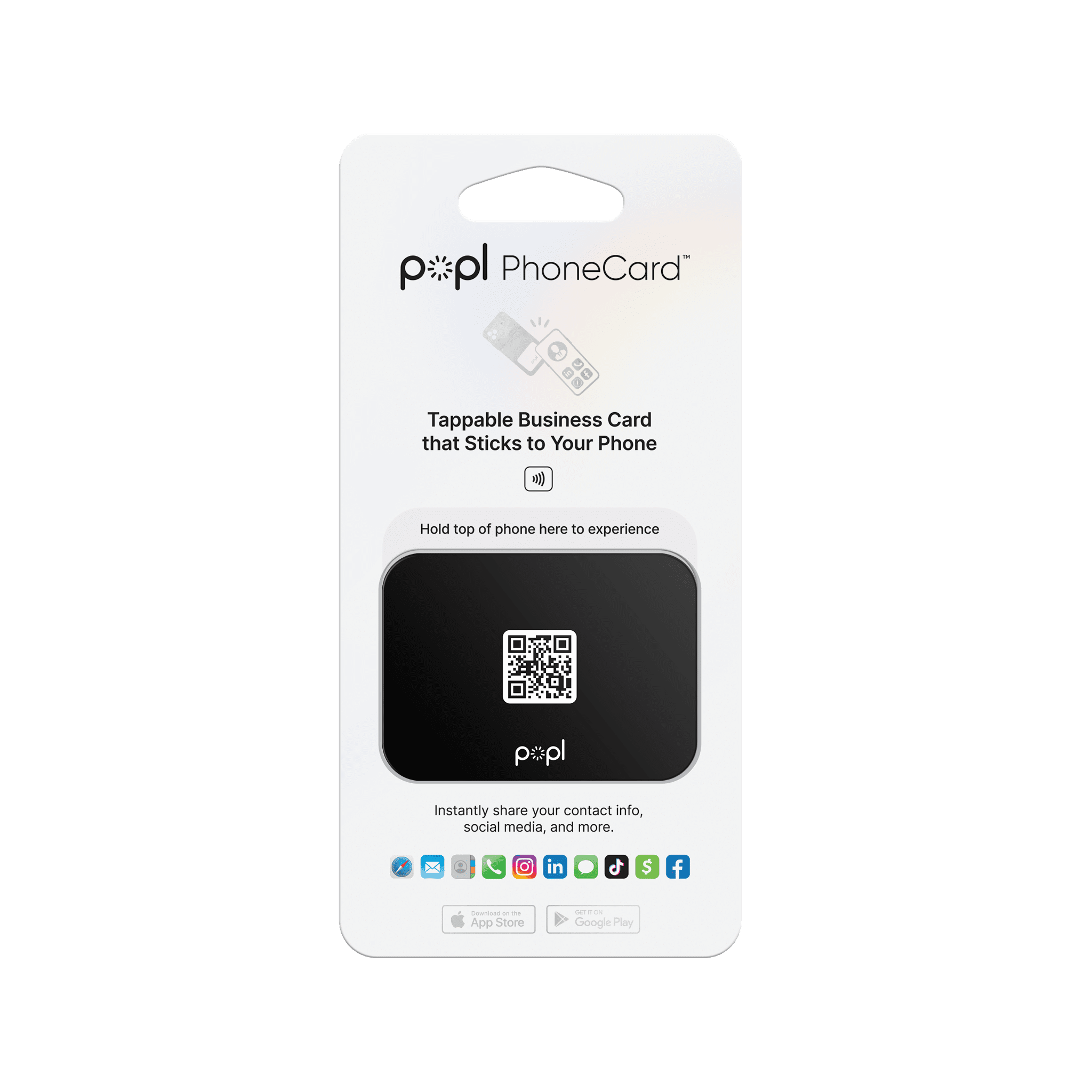 Popl Digital Business Card for Back of Phone - Instantly Share ...