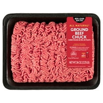 80% Lean / 20% Fat Ground Beef Chuck, 1 lb Tray, Fresh, All Natural ...
