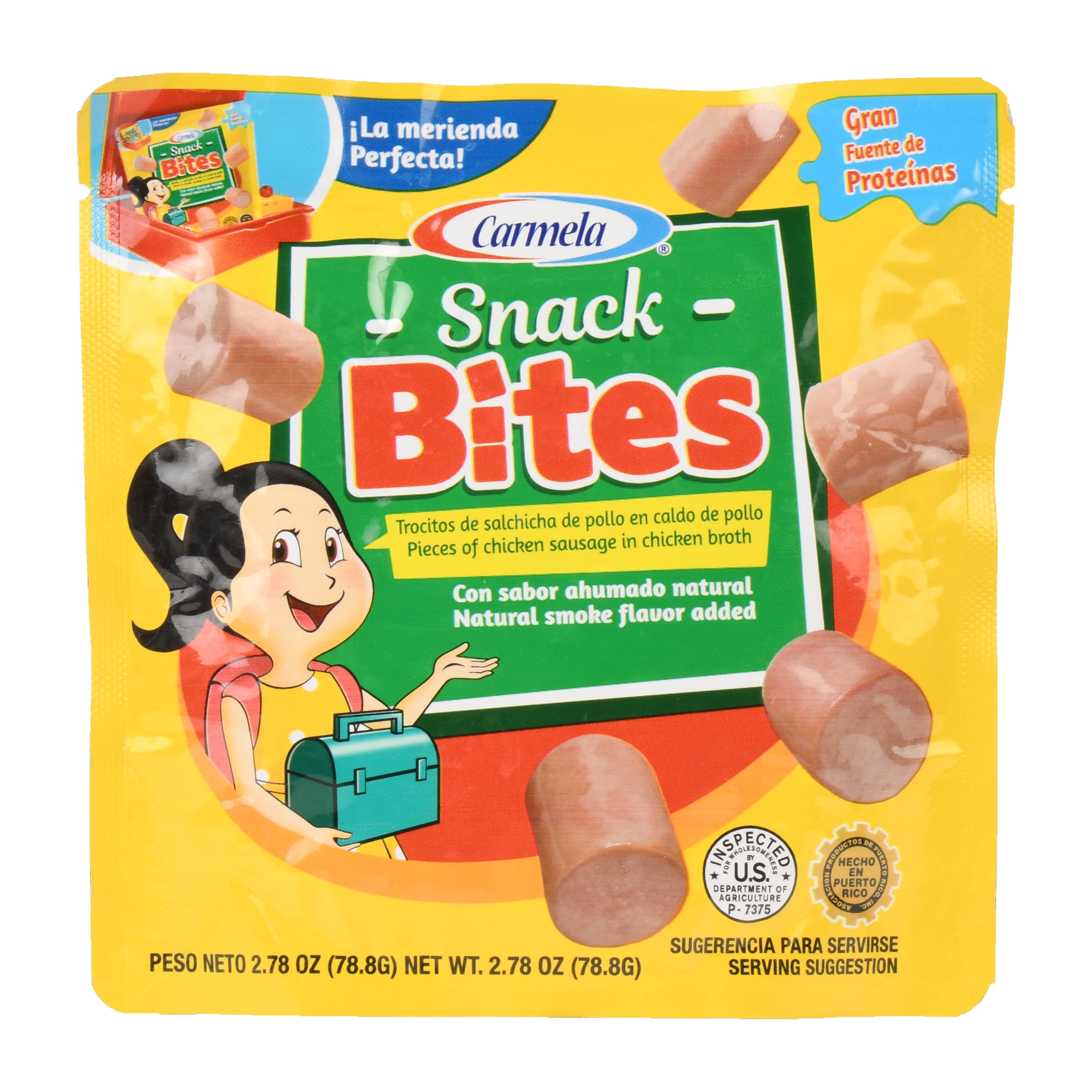 Carmela Meat Snack Bites, 2.78 oz Pouch - Walmart.com