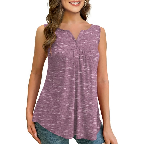 a.Jesdani Womens Plus Size Tunic Tank Tops Sleeveless Casual Blouses m-4x - Walmart.com