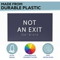 ADA CENTRAL SIGNS - 6" X4" Not An Exit Sign - ADA Compliant Tactile ...