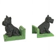Design Toscano Sitting Scotty Dog Cast Iron Sculptural Bookend Pair ...