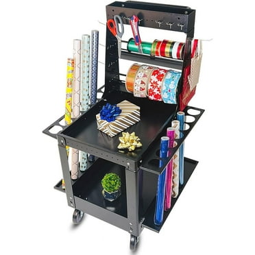 Simply Tidy Gramercy Metal Craft Storage Trolley with Mesh Trays and ...
