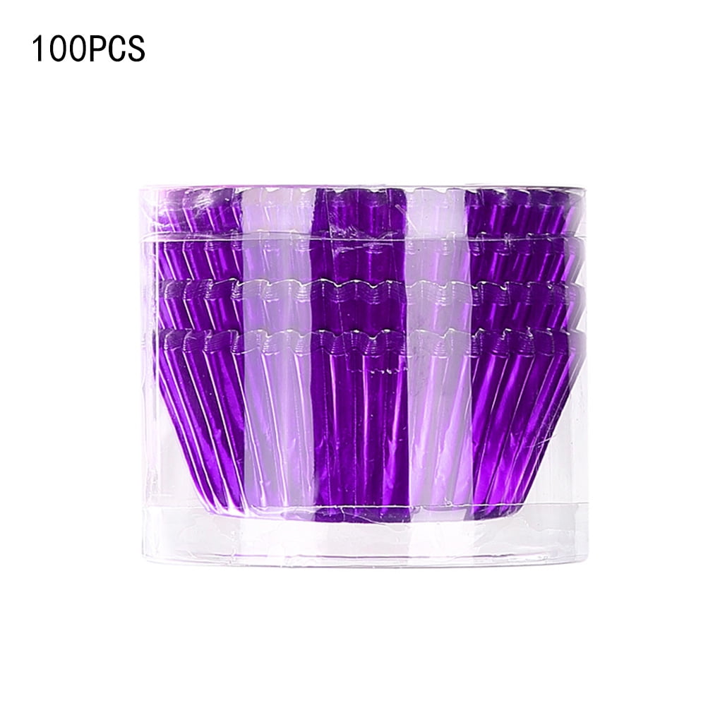 Electronicheart 100Pcs Grease Proof Baking Paper Cases Aluminum Foil Muffin Cups Cake Cupcake electronicheart-100pcs-grease-proof-baking-paper-cases-aluminum-foil-muffin-cups-cake-cupcake