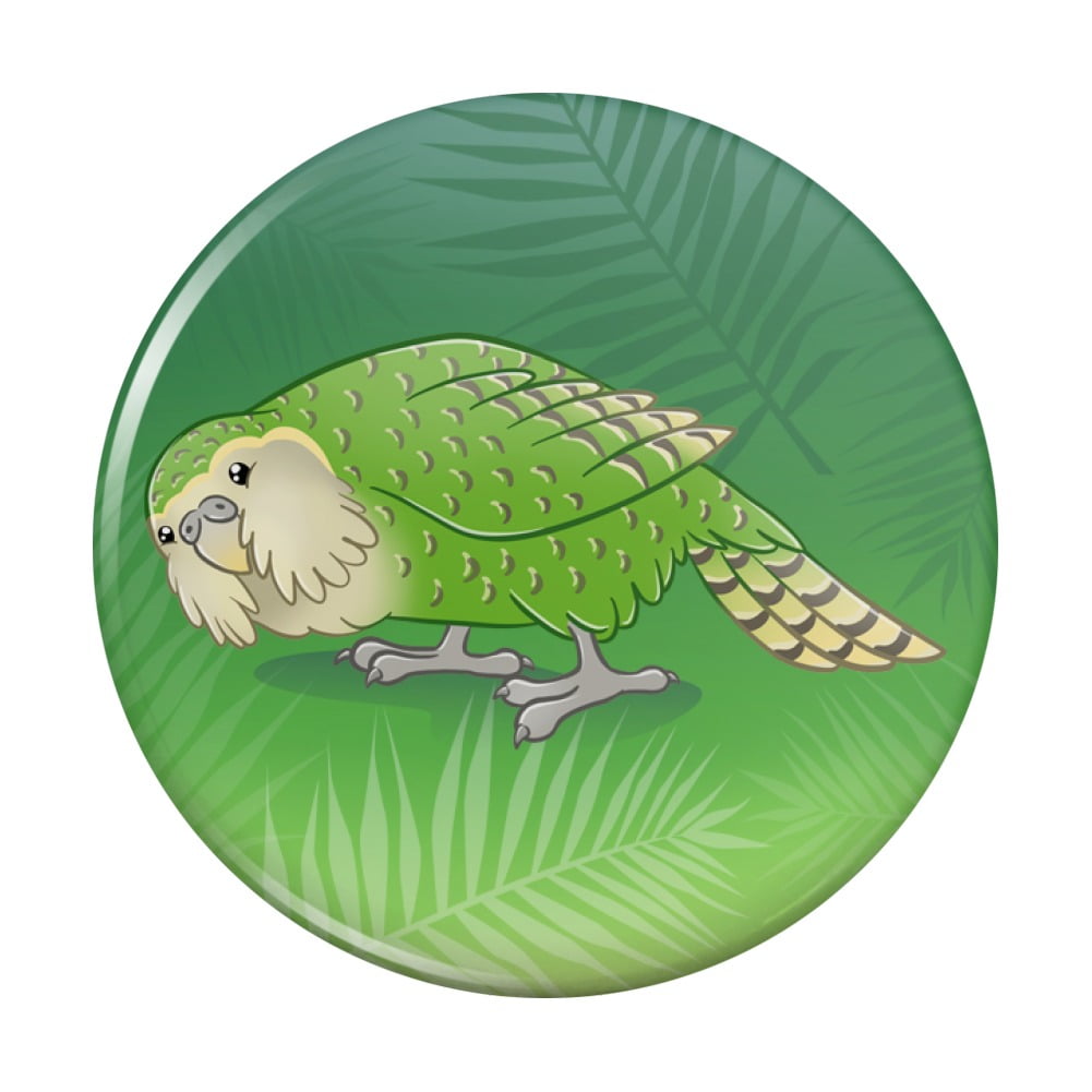 Kakapo the Flightless Owl Parrot Kitchen Refrigerator Locker Button ...