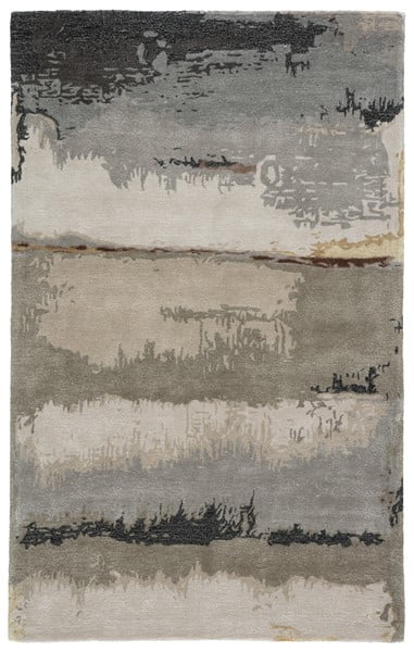 Jaipur Living Juna Handmade Abstract Black/ Taupe Area Rug (5'X8 ...