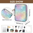ALAZA Pastel Rainbow Gradient Pattern Expanding Accordion File Folder 3 ...