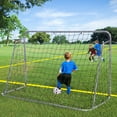 Soccer Goals with All Weather Net and Ground Stake, Portable Football ...