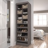 Bestar Pur 25W Closet Shoe Organizer in White - Engineered Wood ...