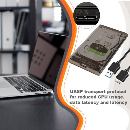 ziyahi 2.5 Inch SATA to USB HDD Solid State Disk Enclosure Home Office ...