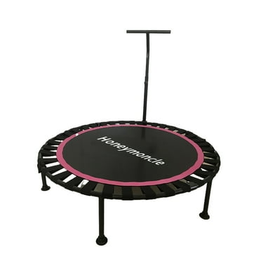 "Soozier Mini Backyard Outside Single Person Trampoline with Adjustable ...