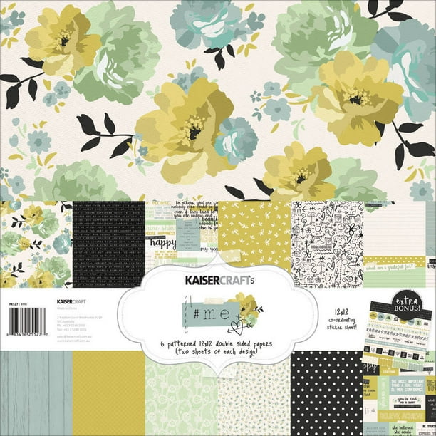 Kaisercraft Paper Pack, 12" x 12", 12pk - Walmart.com