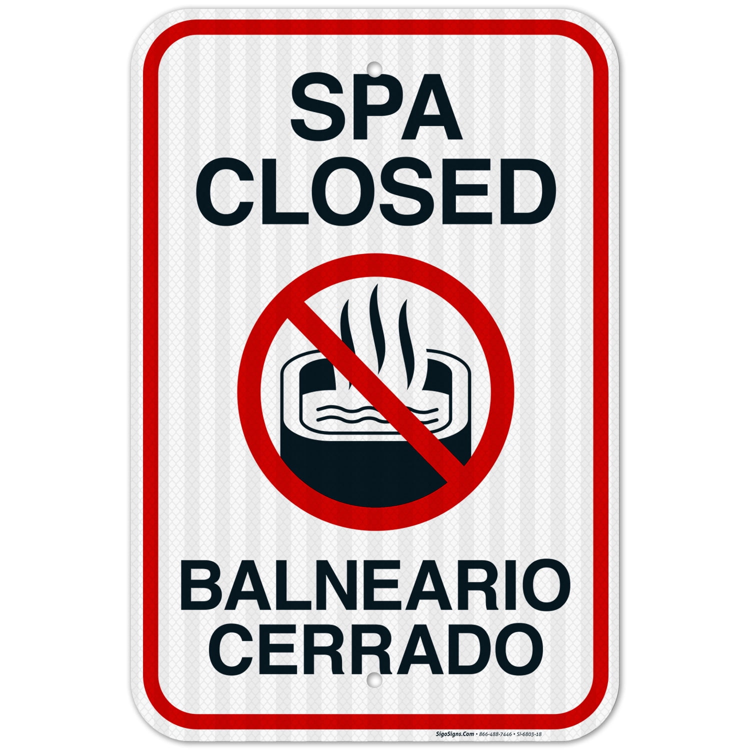 Spa Closed Sign, Pool Sign, - Walmart.com