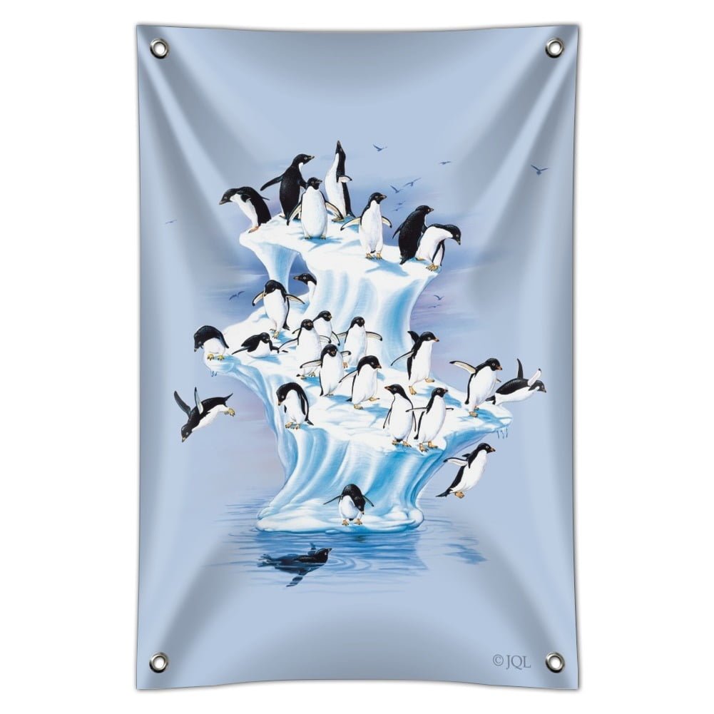 Emperor Penguin Iceberg Antarctic Home Business Office Sign - Walmart.com