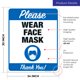 Mask Required Sign, - Walmart.com
