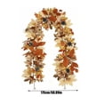 5.74ft Fall Garland for Mantle, Autumn Leaves Garland with Colorful ...