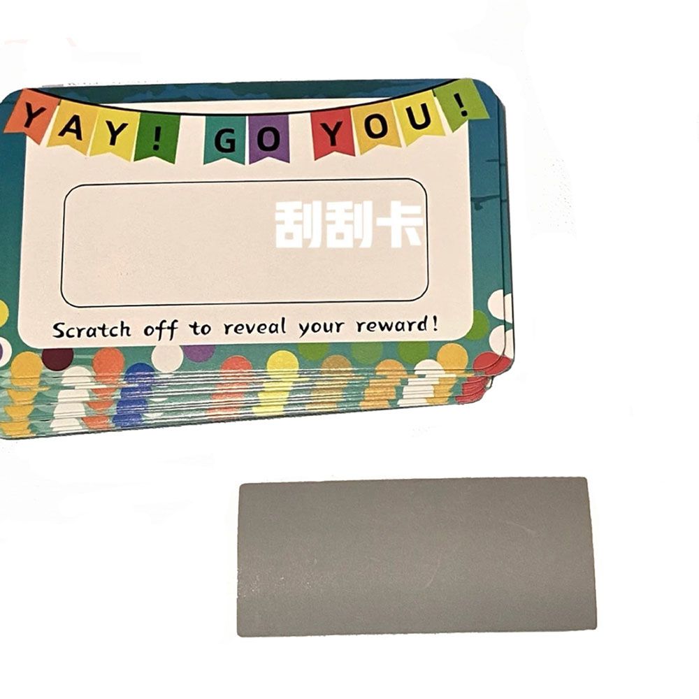 20pcs DIY Kids Blessing Coating Sticker Lucky Game Postcard Birthday ...