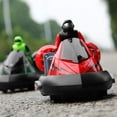 Set of 2 Stunt Remote Control RC Battle Bumper Cars with Drivers ...